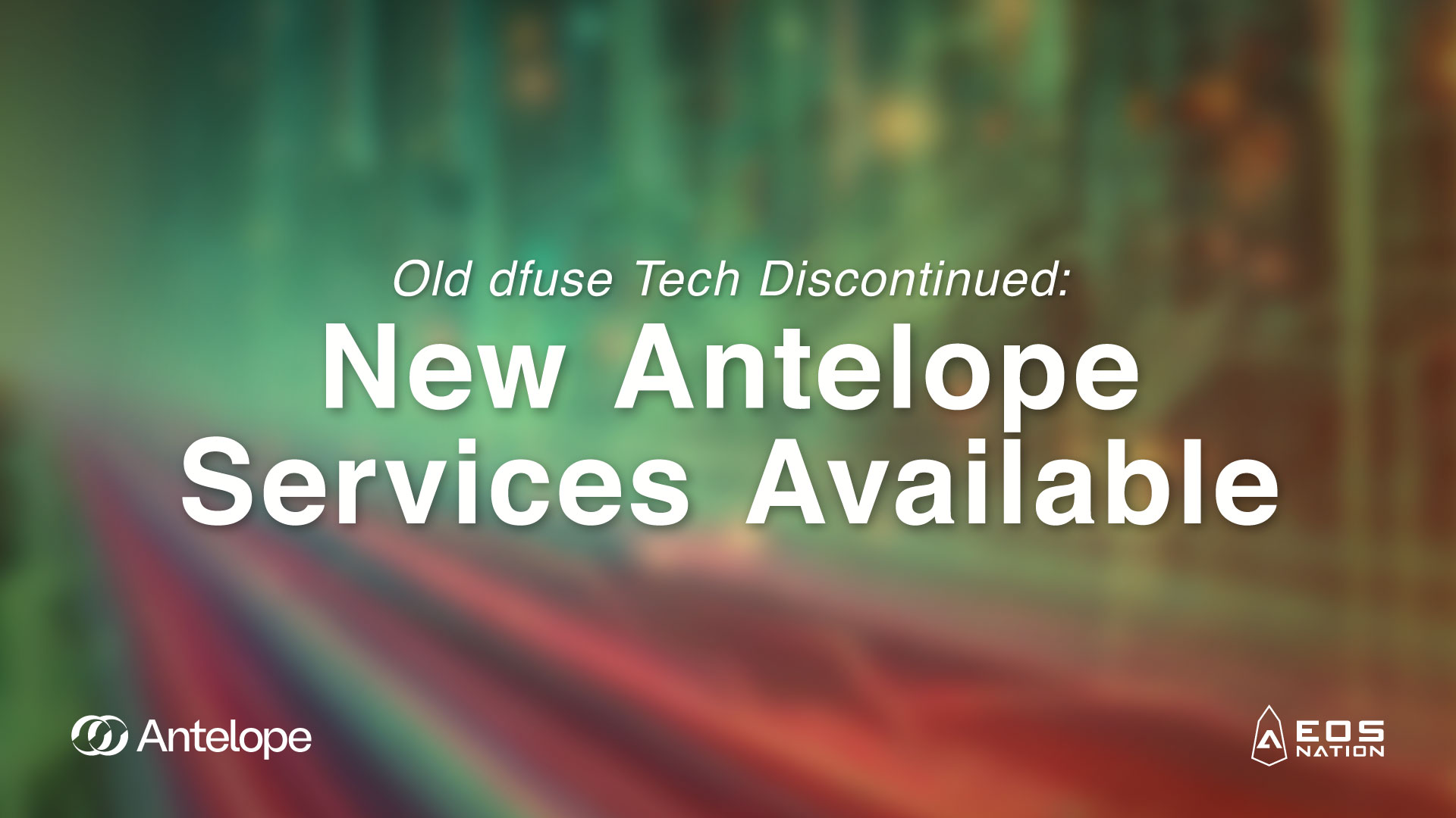 Old dfuse Tech Discontinued: New Antelope Services Available - EOS Nation | EOS Block Producer